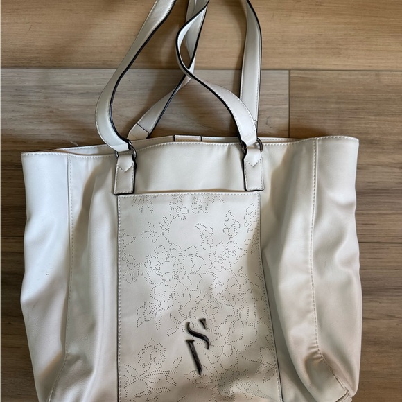 Simply Vera Vera Wang | Bags | Simply Vera Vera Wang White Tote Bag ...